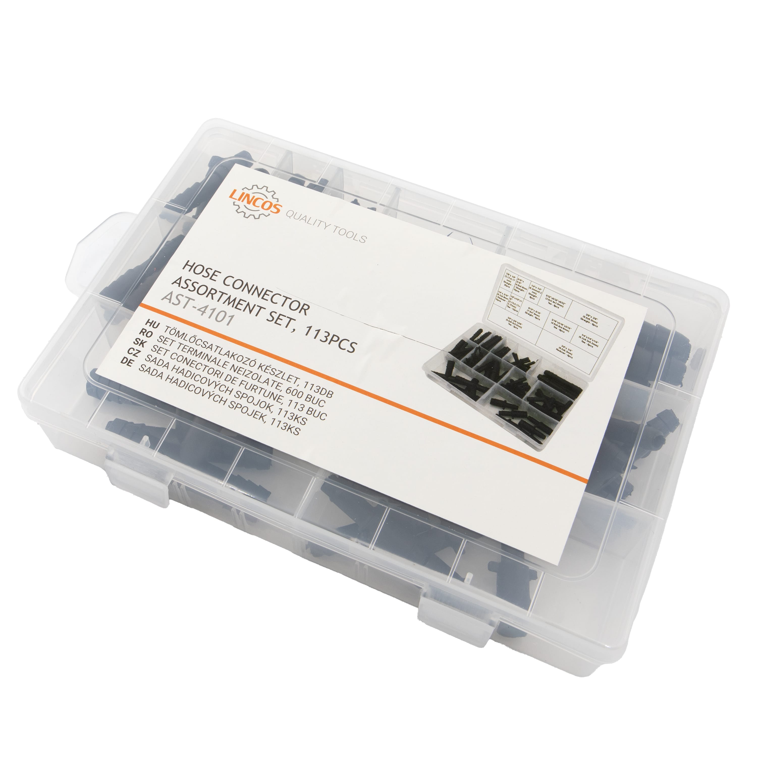 Hose connector assortment set, 113pcs AST-4101 | Lincos
