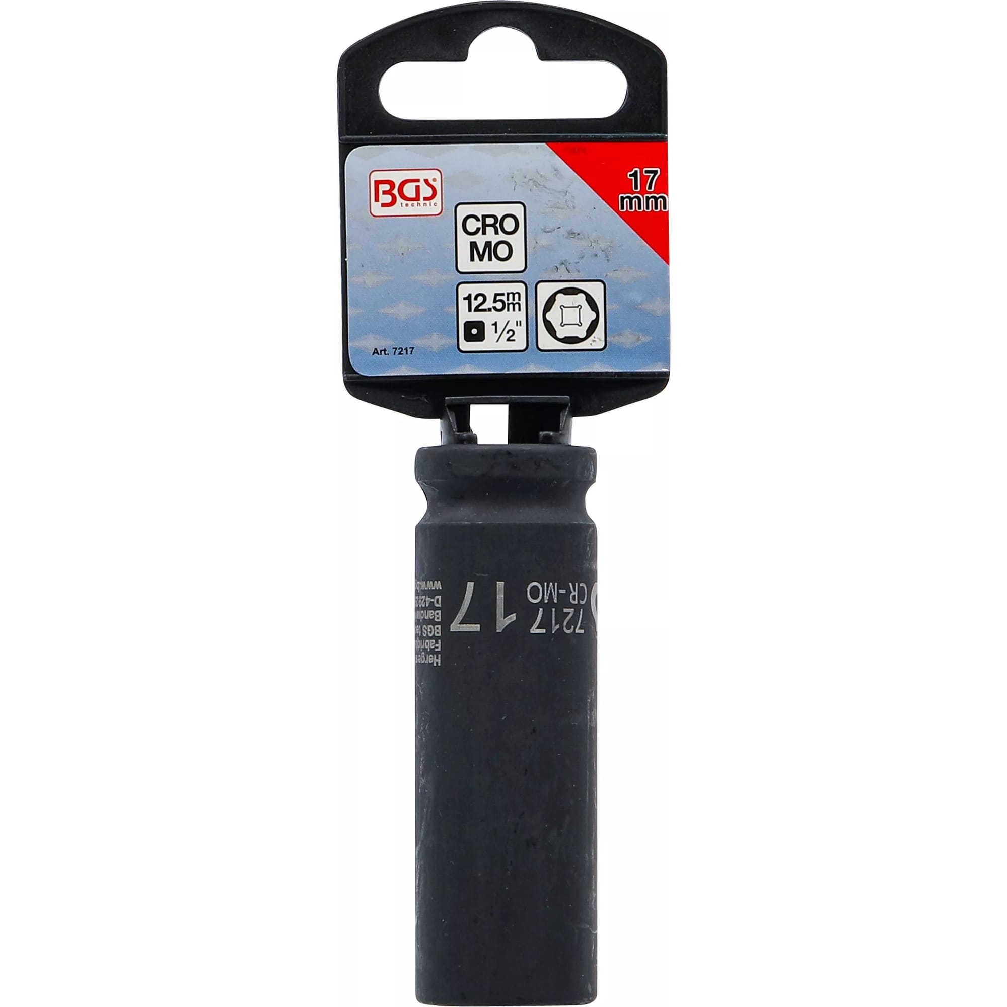 Deep Impact Socket Hexagon 17mm | 12.5mm (1/2") Drive BGS-7217 | BGS