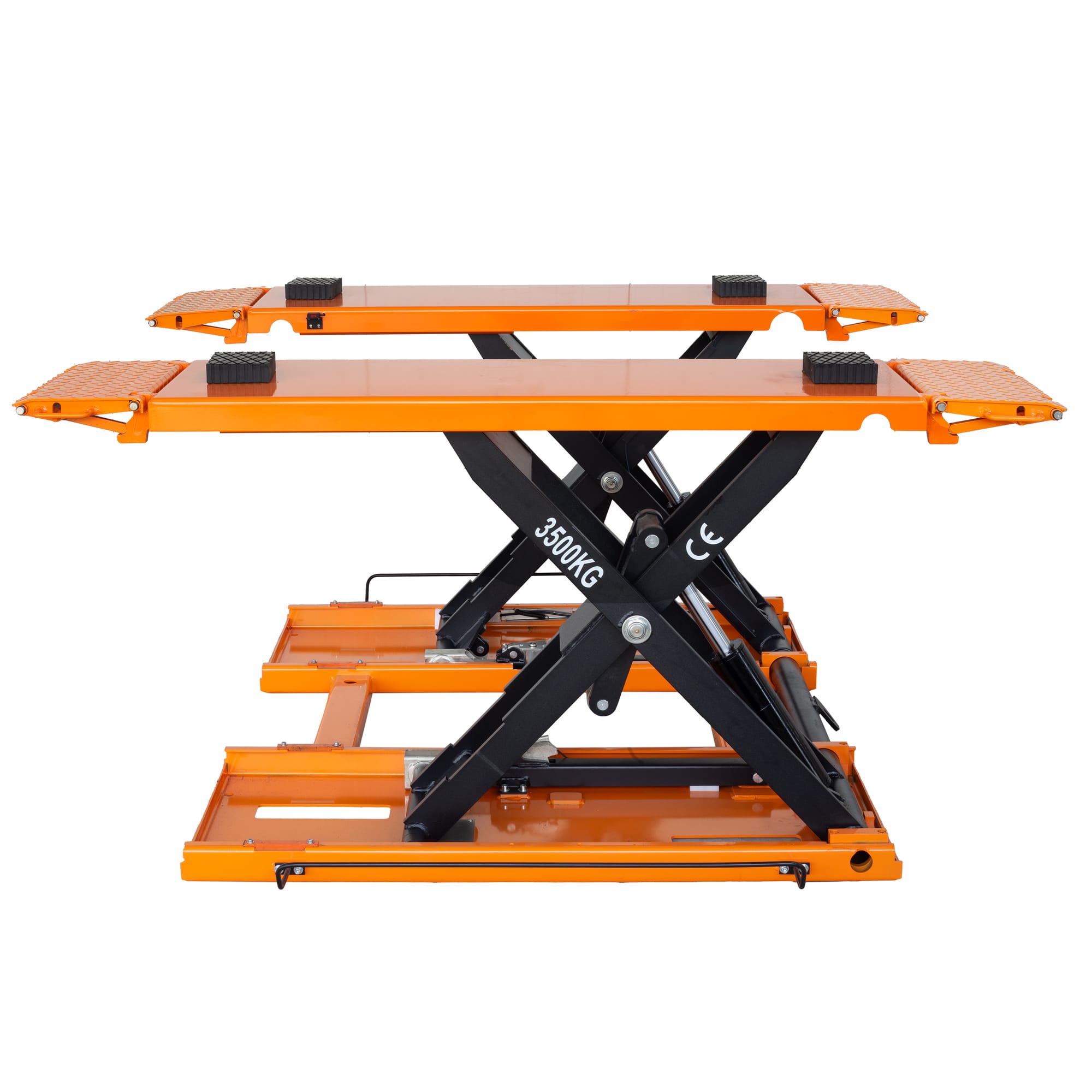 Portable scissor lift, 3.5t, 230V with electric release and mobile kit ...