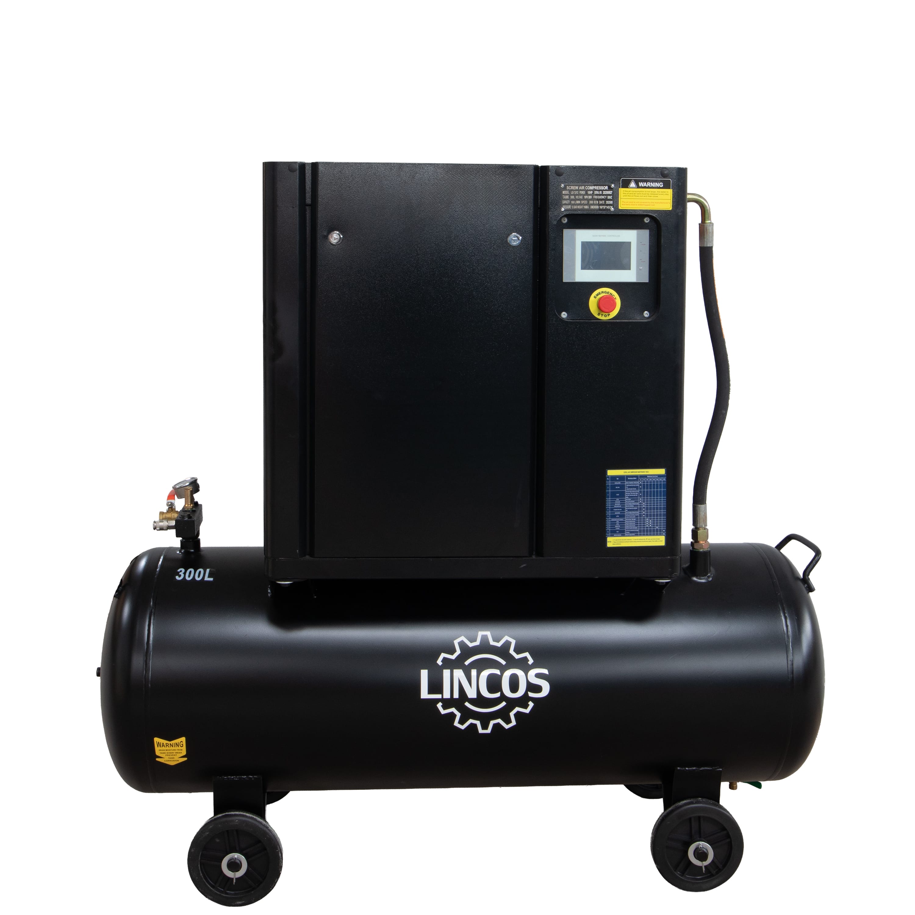Compresor de aer cu șurub, 300l, 12bar, motor cupru 7.5kW SR-30053-12 ...